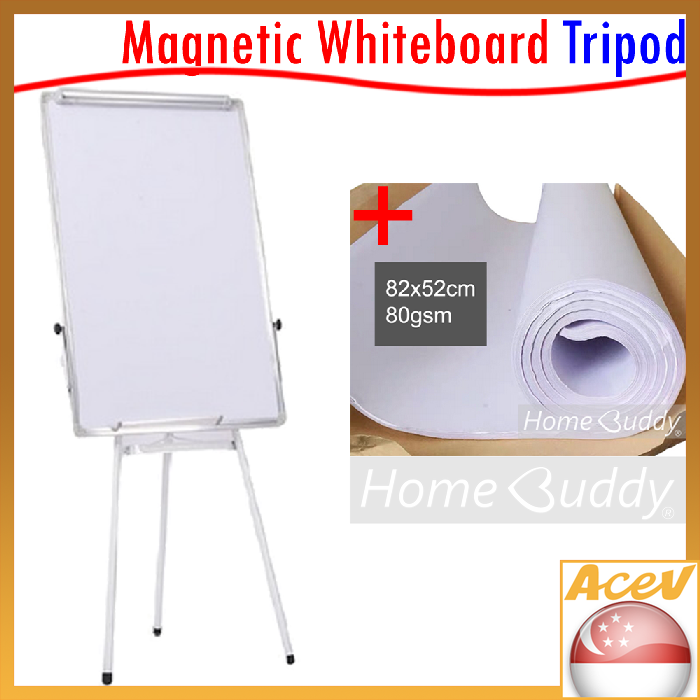 🇸🇬 Standing Magnetic Whiteboard with Stand 90x60cm. Bulletin Board ...