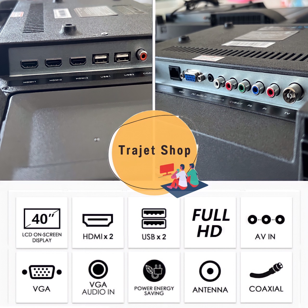 ทีวี Smart TV 40 นิ้ว Trajet ราคาถูก คุณภาพสูง รับประกัน1ปี - TRAJET ...