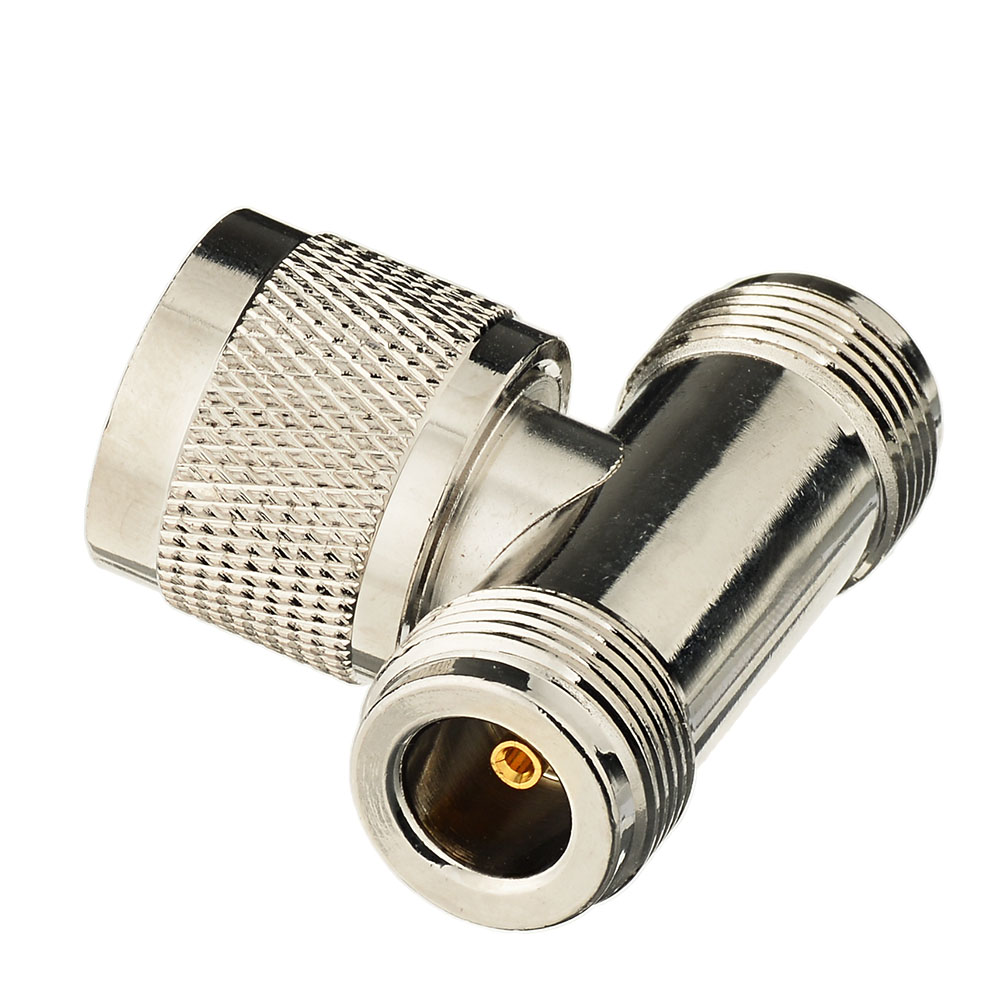 【Fast-selling】 Superbat N Male to 2x Female 3 way N Adapter M/F/F T ...