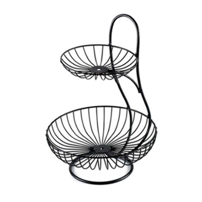Metal Wire Fruit Bowl Basket Storage Holder Stand Kitchen Vegetable ...
