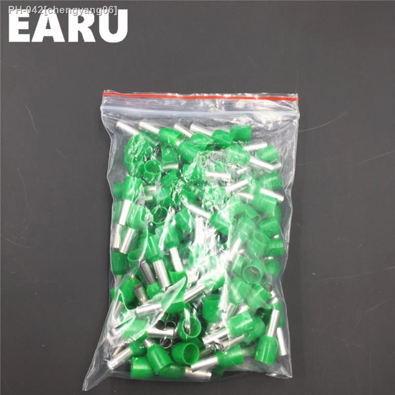 ♦☸ 100Pcs E4009 Tube Insulating Insulated Terminal 4MM2 12AWG Cable ...