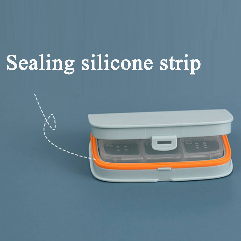 Travel Pill Box 4/6 Grid Weekly Candy Box 7 day Pill Box Pill Case ...