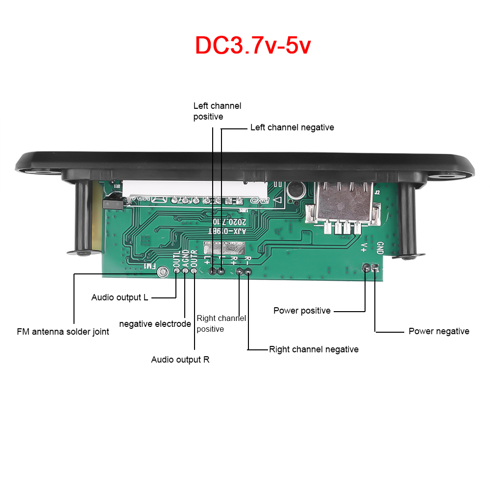 Mp3 Player Decoder Board Bluetooth 5.0 6w 50w Amplifier Handsfree Car ...