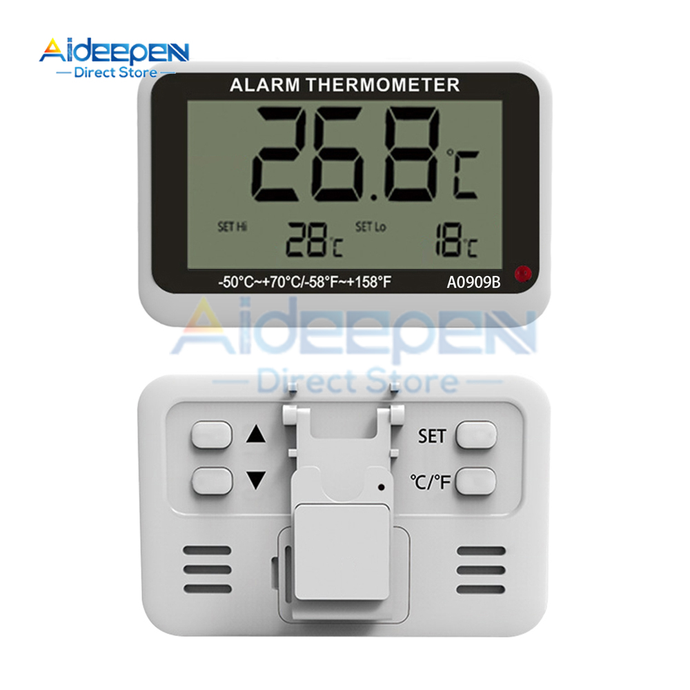 Lcd Digital Temperature Sensor Freezer Temperature Display High/low ...