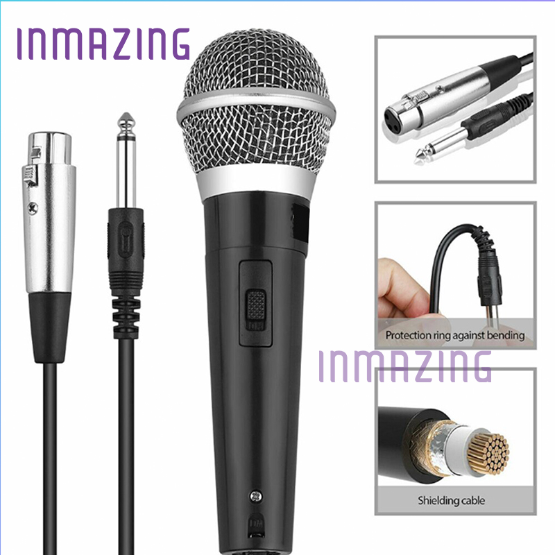 Inmazing Microphone Professional Dynamic Wired Mic Speaker PA Amplifier ...