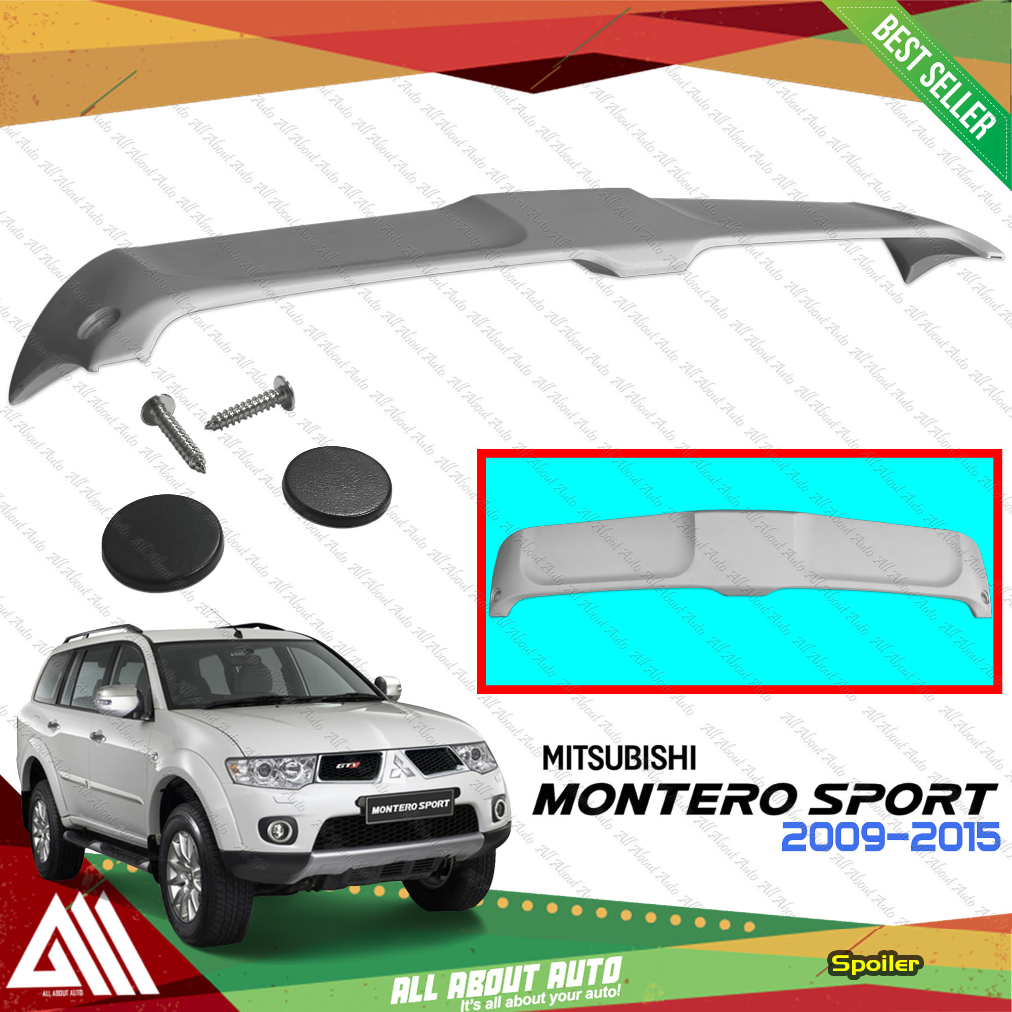 Mitsubishi Montero 2009-2015 Rear Trunk Spoiler Unpainted (2nd Design ...