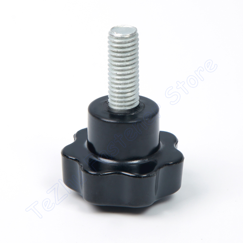 1pc M4 M5 M6 M8 M10 M12 Star Shape Thread Clamping Handle Bolt Bakelite ...