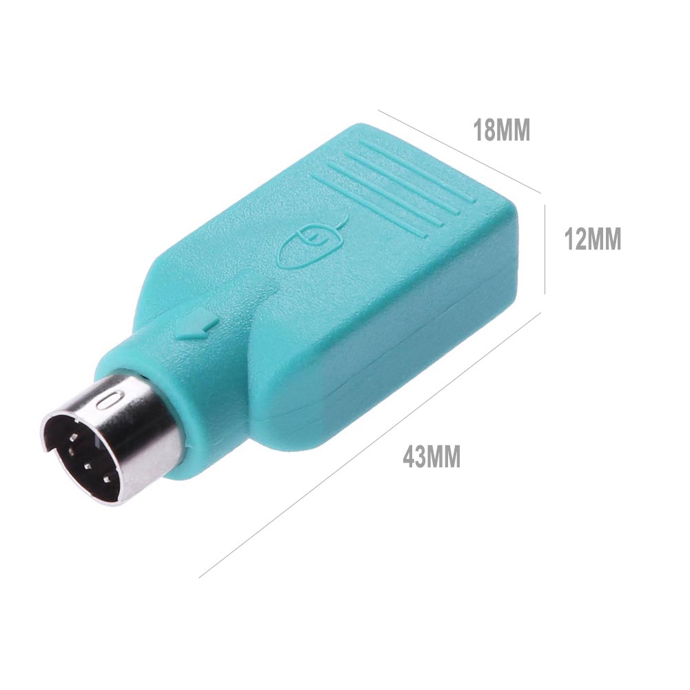 Male for PS2 to USB Female Adapter Converter Keyboard Mouse Mice ...