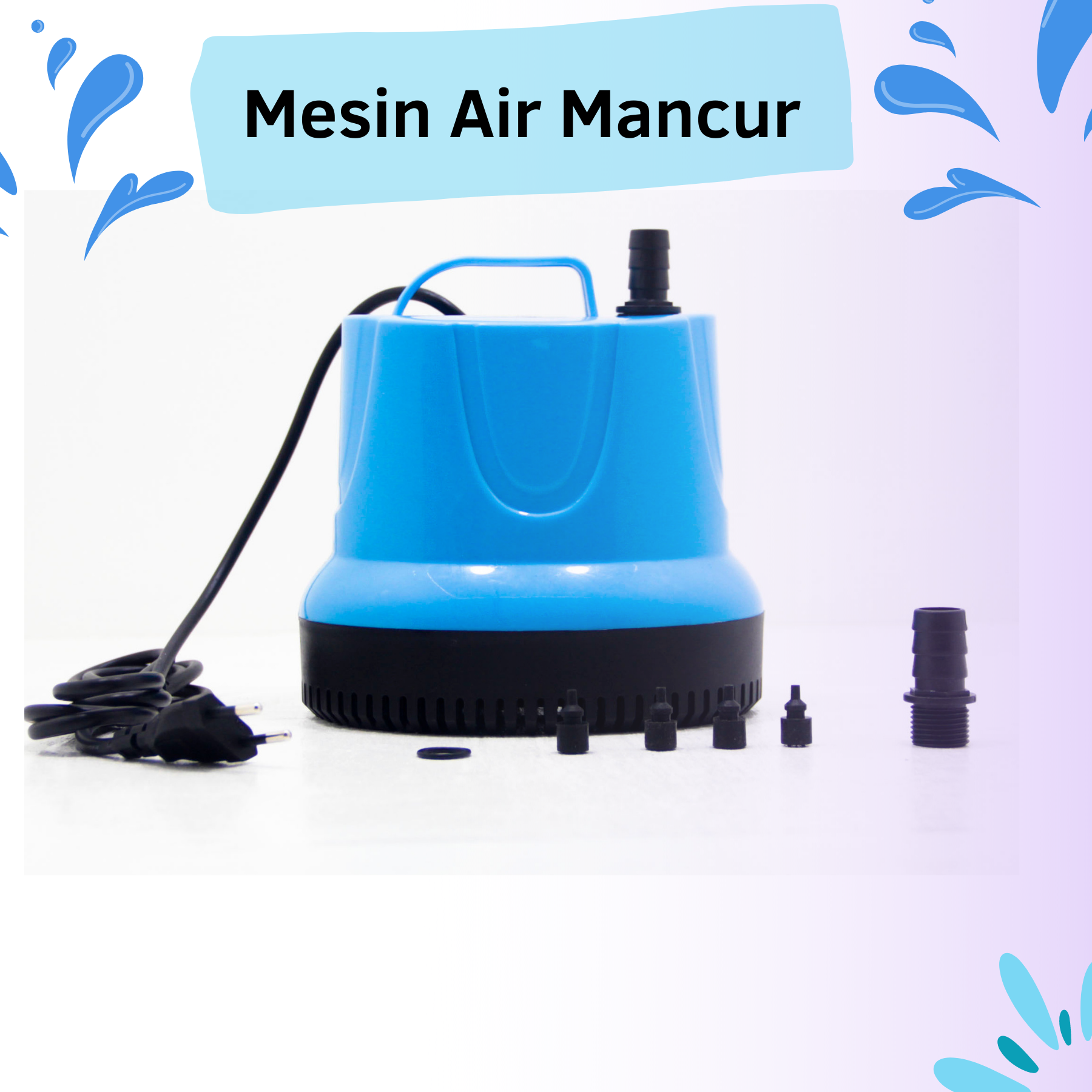 Mesin Pompa Air Pancur Kolam Ikan Mancur Aquarium 5 Meter SPA PSP 8500 ...