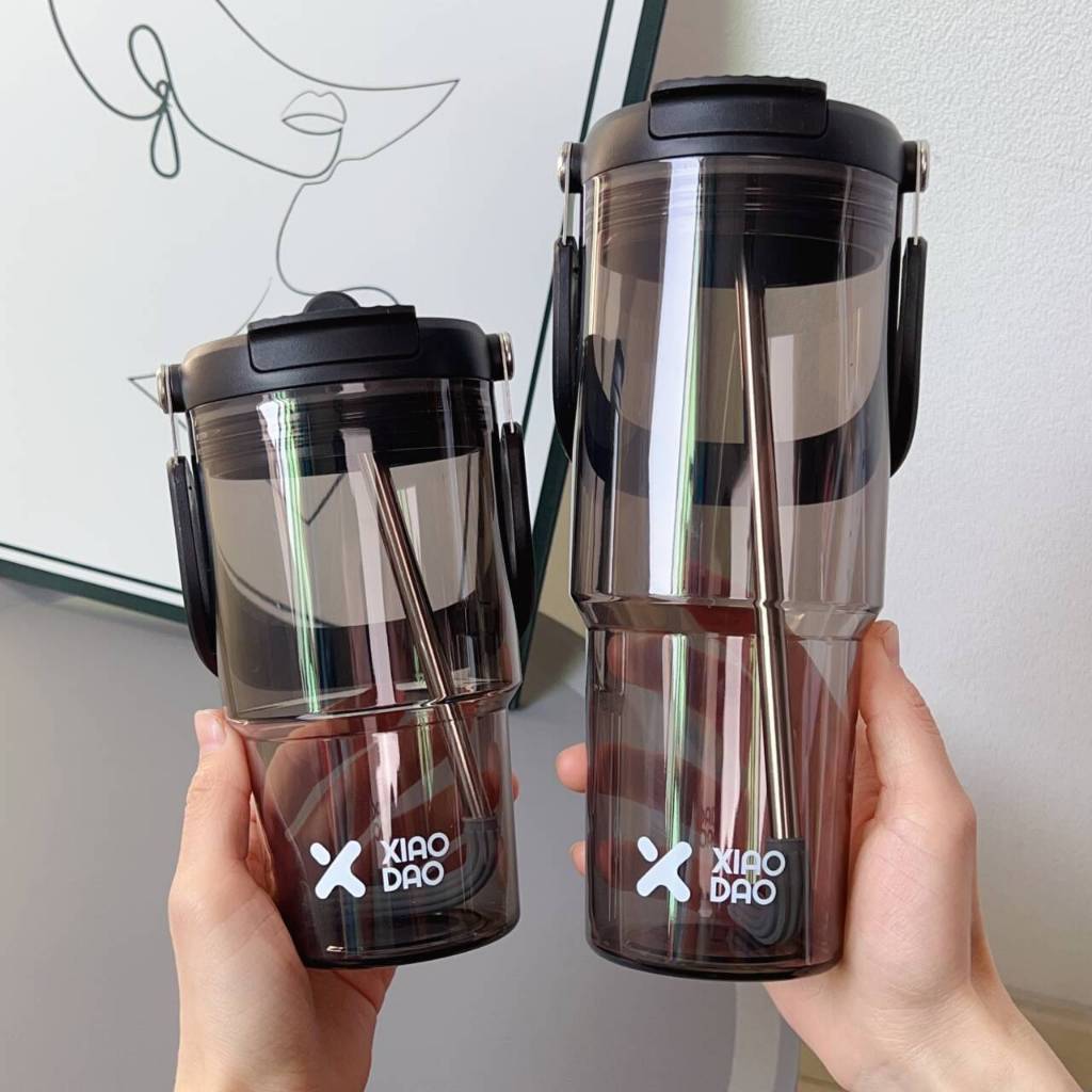 [ 600ml / 900ml ] Ins Style Water Bottle Drinking Botol Air Bekas Air Botol Minuman Viral ...