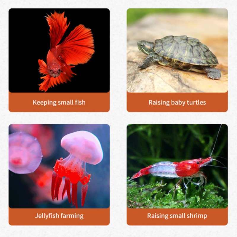 Mini Aquarium Fish Tank Pet Box Stackable Aquarium Cylinder For Home ...