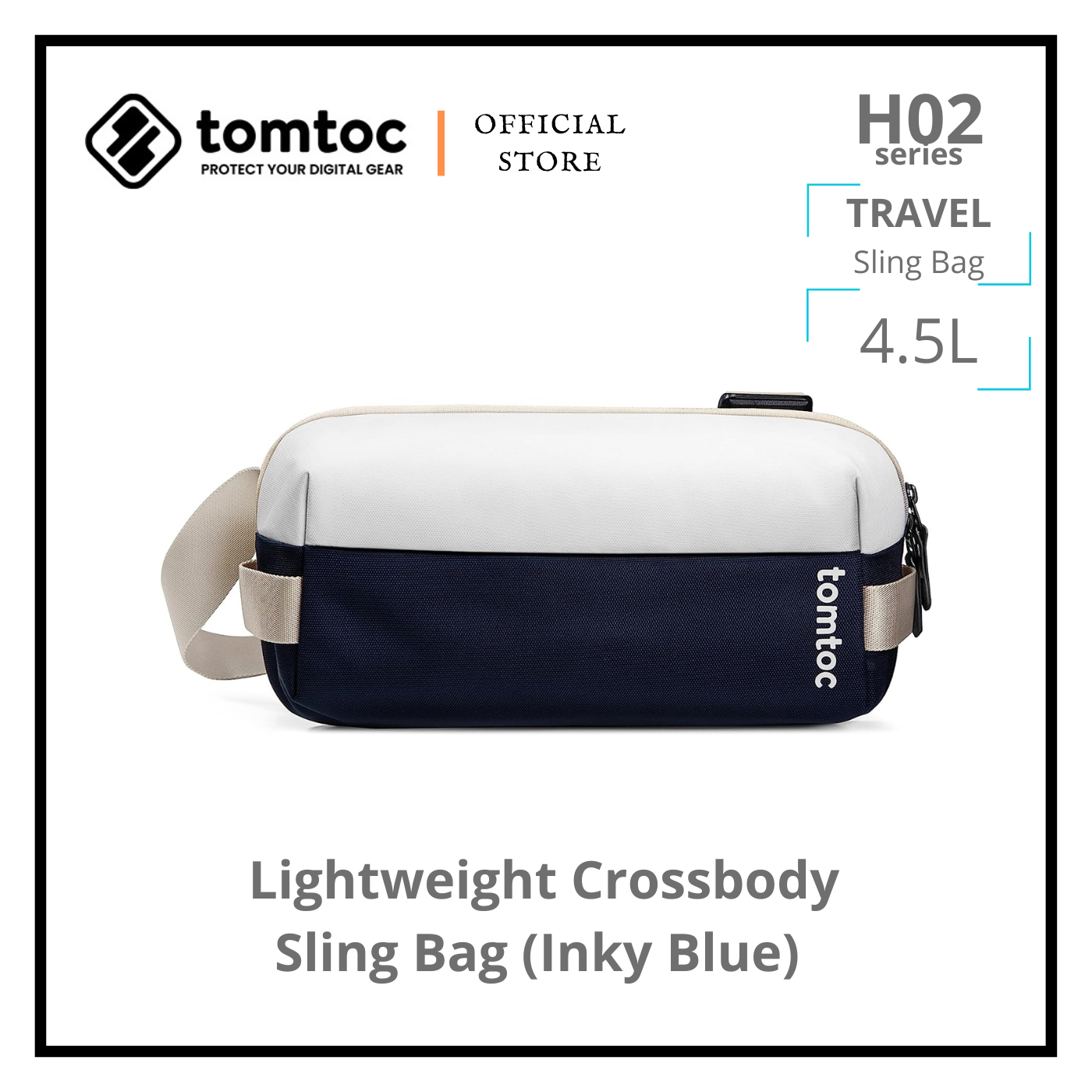 tomtoc H02 URBAN SLING BAG WITH 8-INCH MINIMALIST EDC DESIGN | Lazada ...