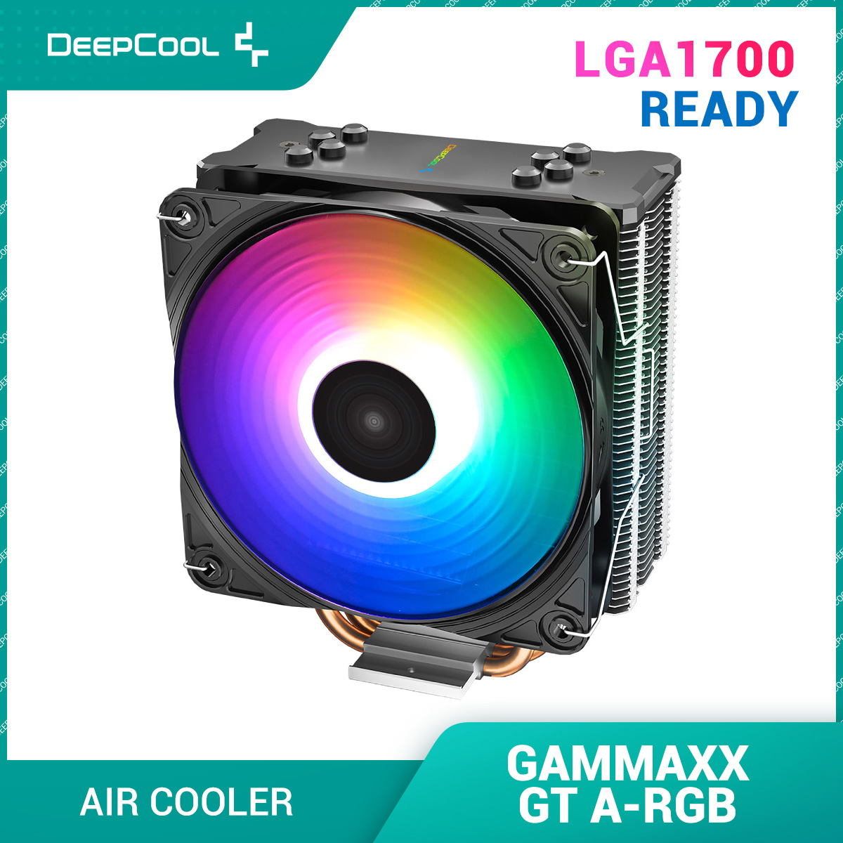 DeepCool GAMMAXX GT A-RGB (LGA1700 READY) CPU Air Cooler SYNC A-RGB Fan ...