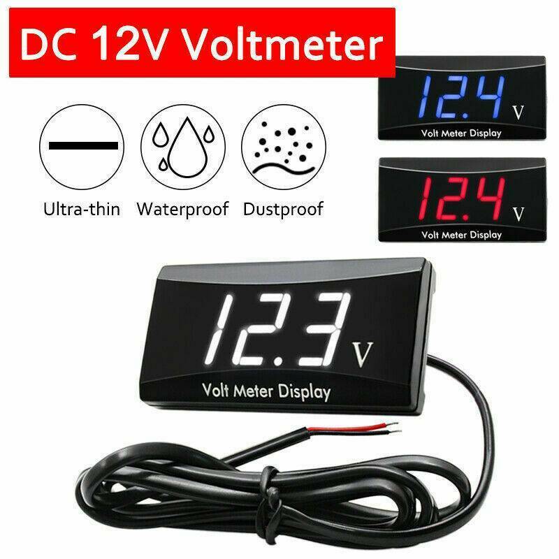 12V-24V Car Battery Meter Digital Car Voltage Meter Motorcycle Digital ...