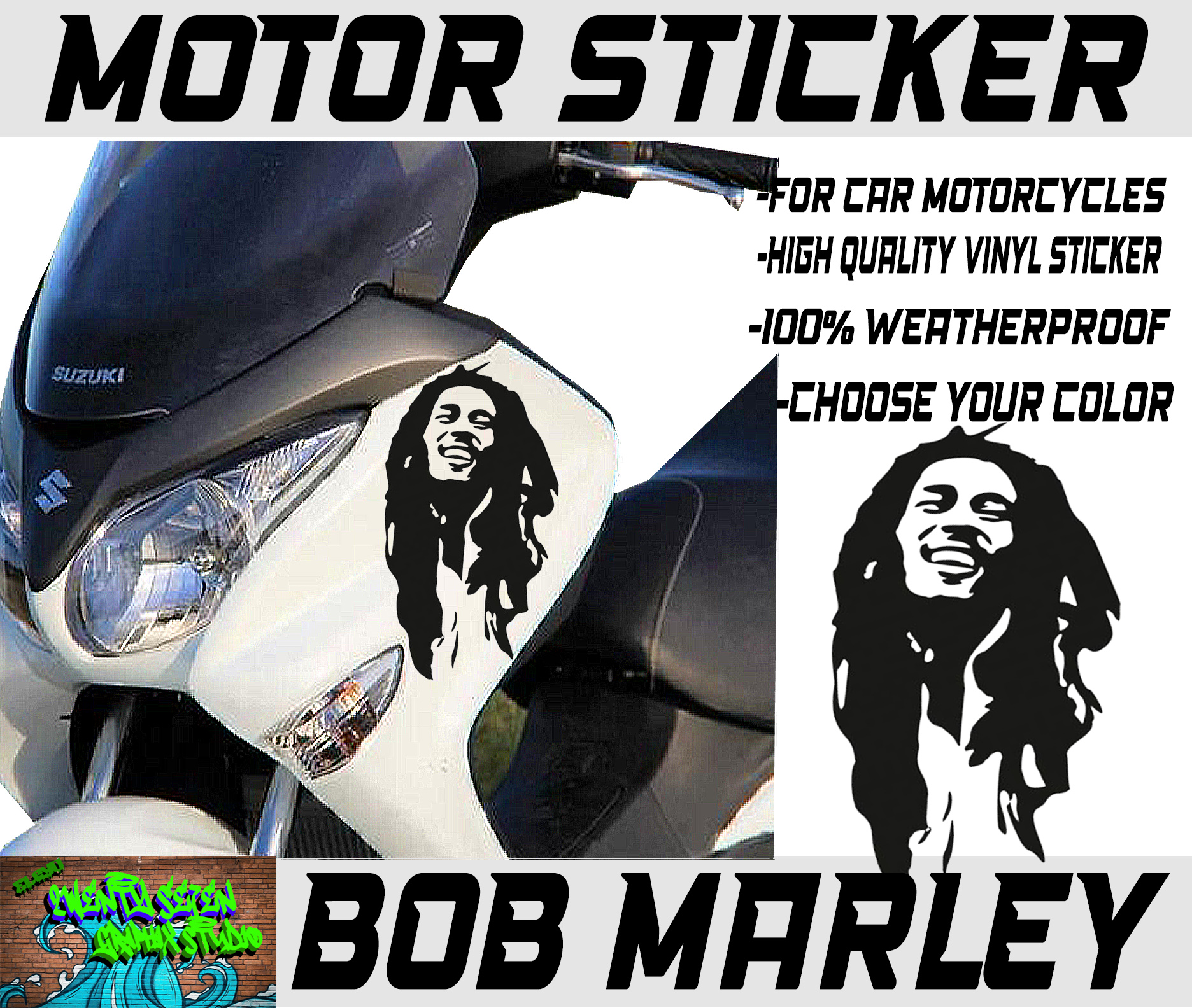 Bike Stickers Design Apache