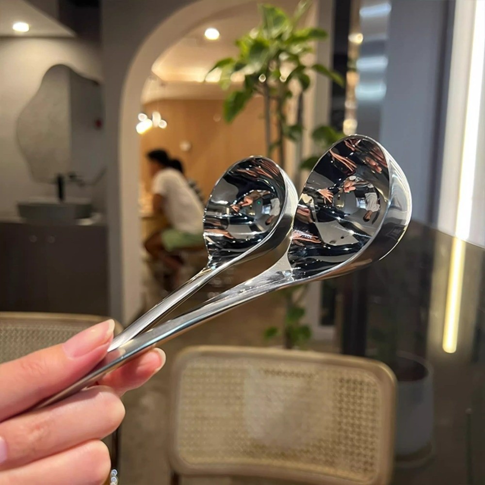 New Stainless Steel Stainless Steel Spoon Long Handle Durable Rice ...