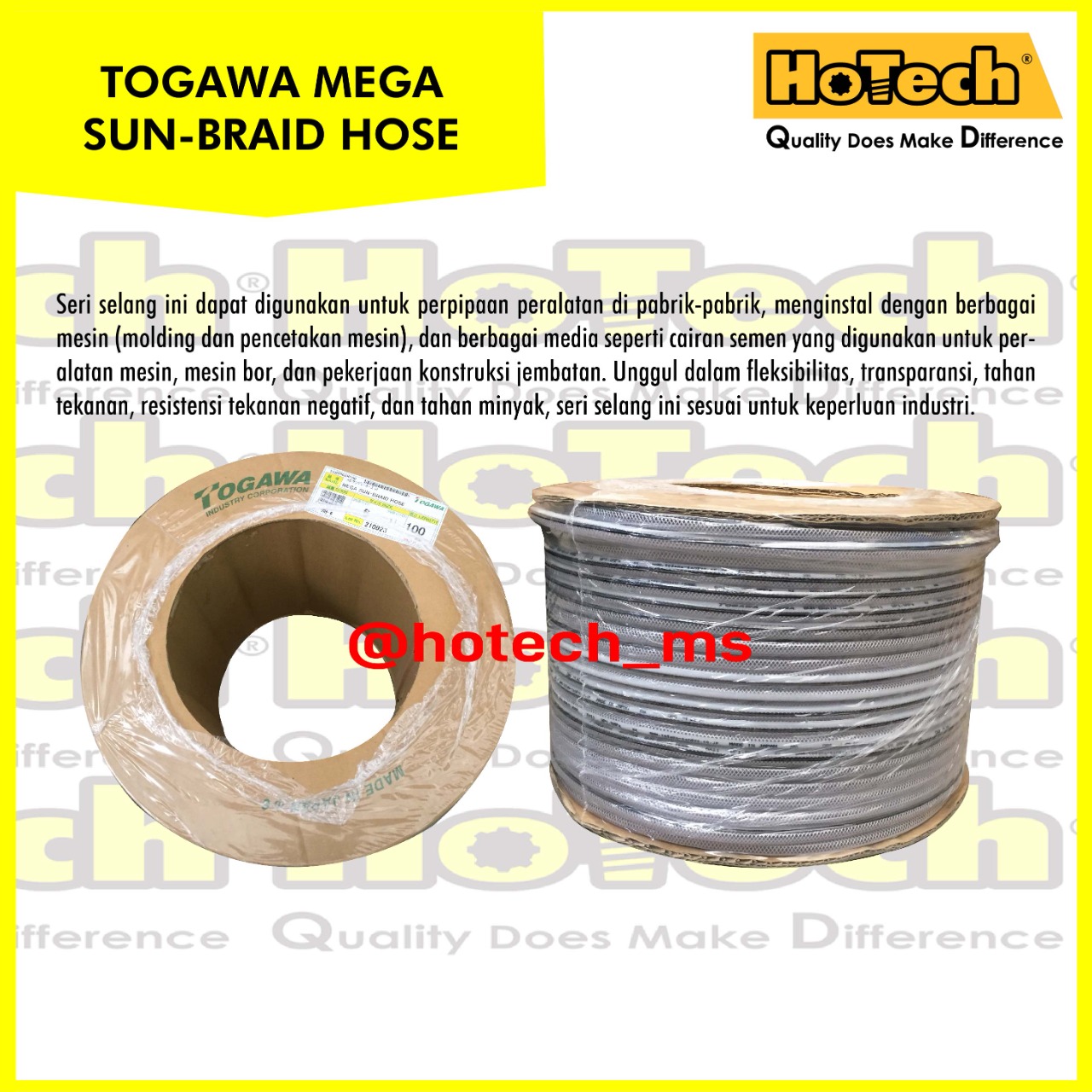 Sun Braid Hose SB-6 | Selang Benang Merk Togawa Sun Braid Hose 1/4 ...