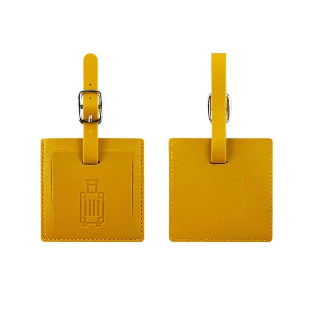 Soft Square Shape PU Luggage Tag Colorful Travel Accessories ...