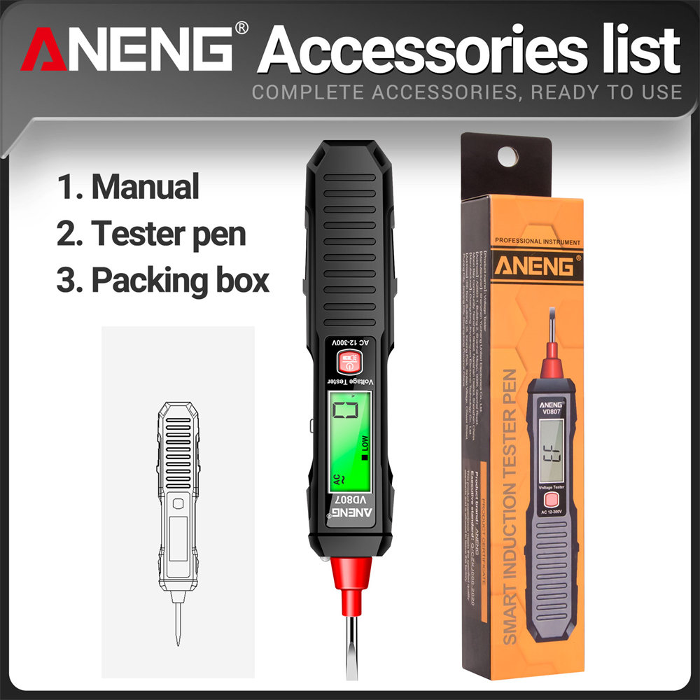 【Bestseller Alert】 ANENG VD807 Digital Voltage Detectors Electric ...