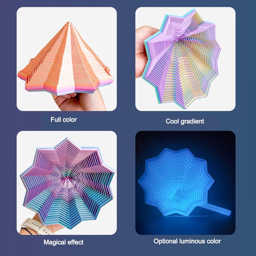 Funny PLA Expanded Sensory Fidget Star 3D Printed with Handles Fidget ...