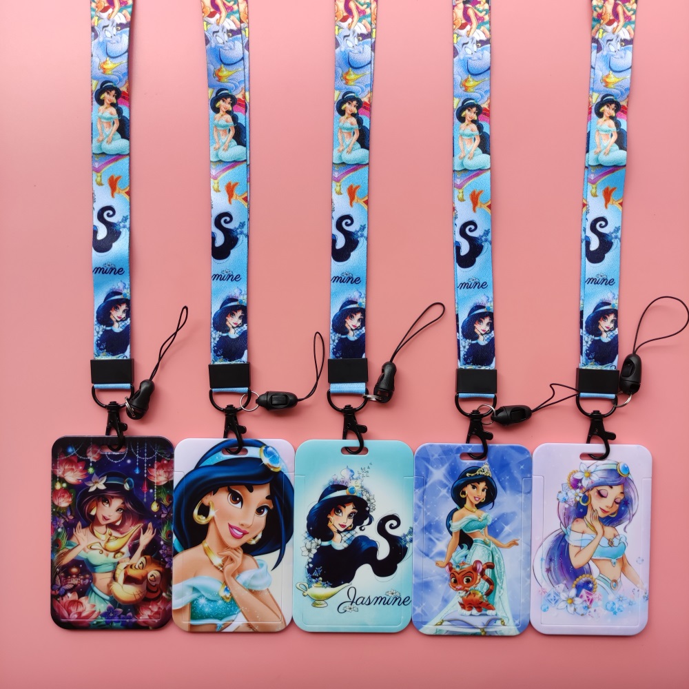 Tanggeri Fashion Disney Jasmine Princess Identification Card Holder ...