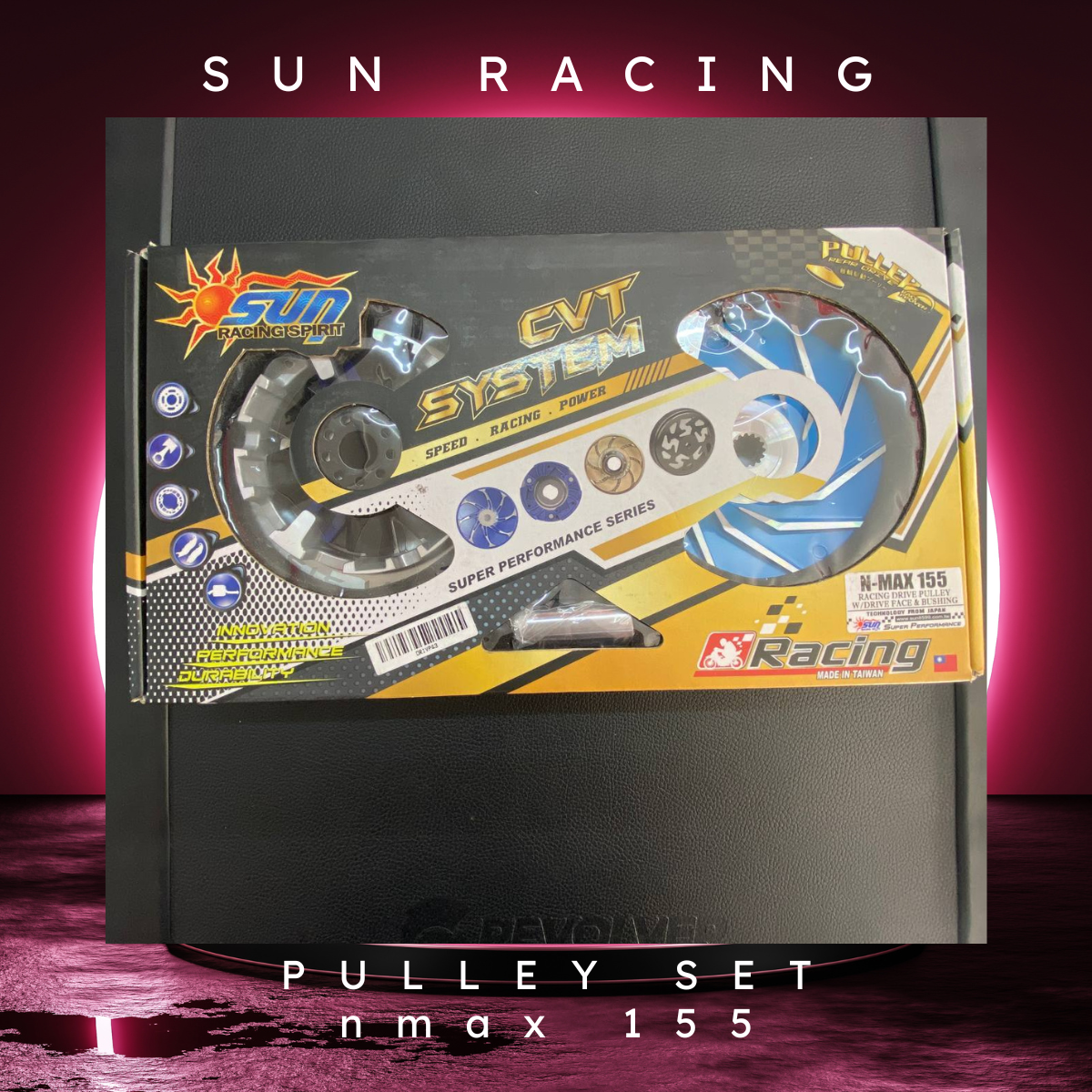 Sun racing pulley set for yamaha nmax 155 ripple | Lazada PH