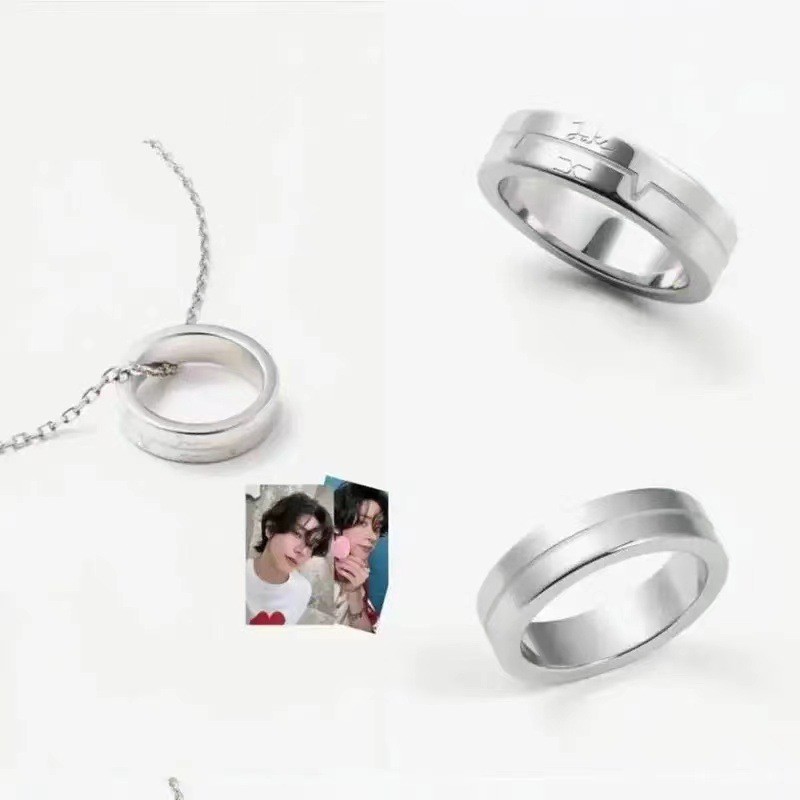 Kpop ENHYPEN Tail Ring Pendant Necklace Commemorative Accessories JAY ...