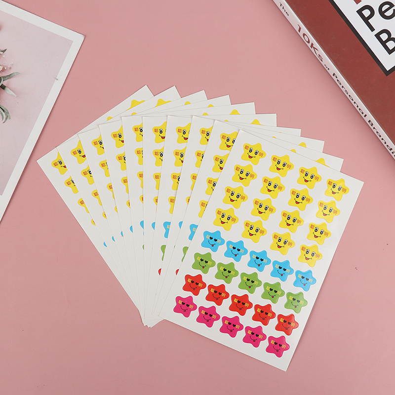 400pcs Smile Stars Decal School Children Kids Teacher Label Reward Cute ...