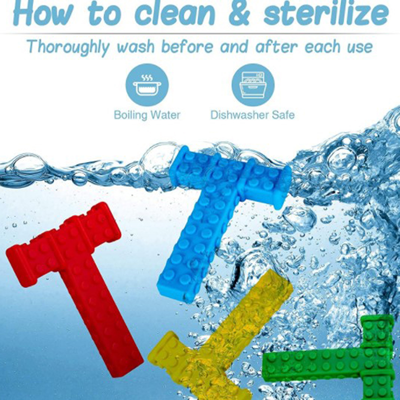 Sensory Chew Tubes Toys for Autistic Children T Shape Oral Motor Tool ...