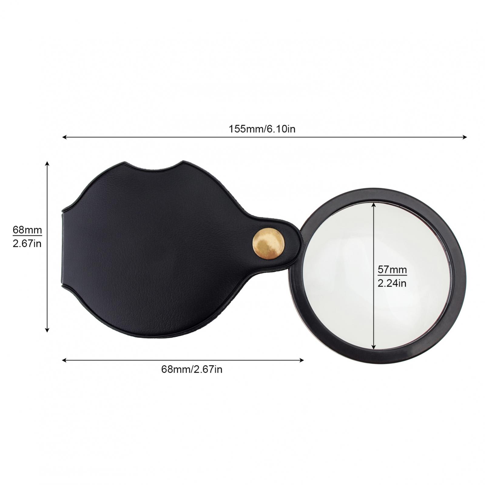 10x Folding Magnifying Glass Pocket Portable Mini Magnifier For Kids ...