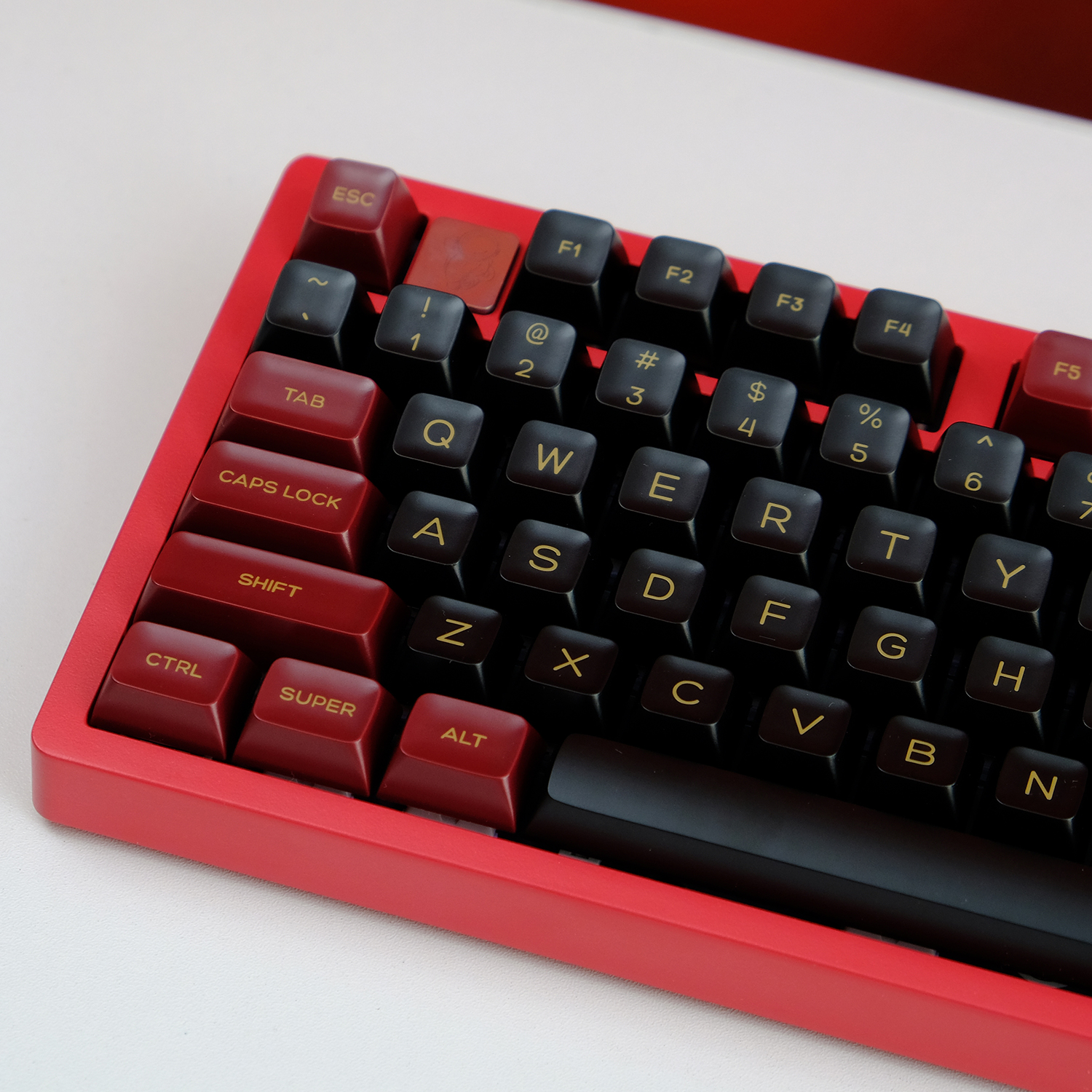 【Clearance Markdowns】 KBDiy SA Keycap GMK Red Samurai PBT Double ...