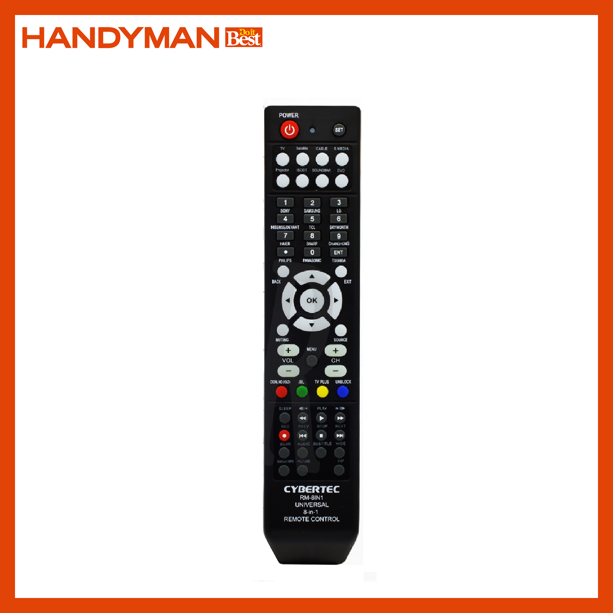 Cybertec Universal 8-1 Remote Control RM-8-IN-1 | Lazada PH