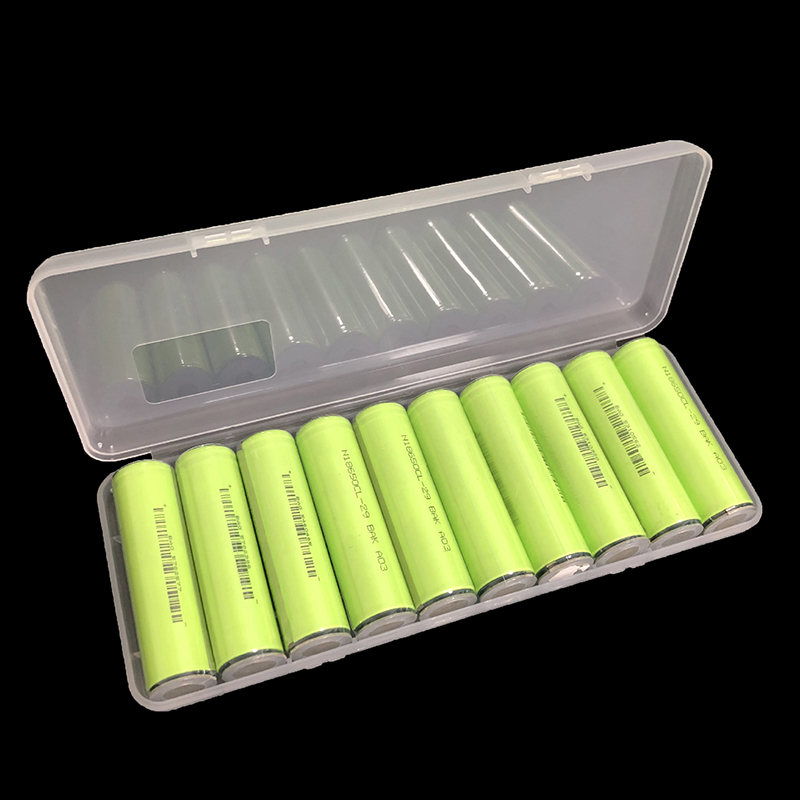 10 Slots Transparent Plastic Battery Storage Box Hard Container Holder ...