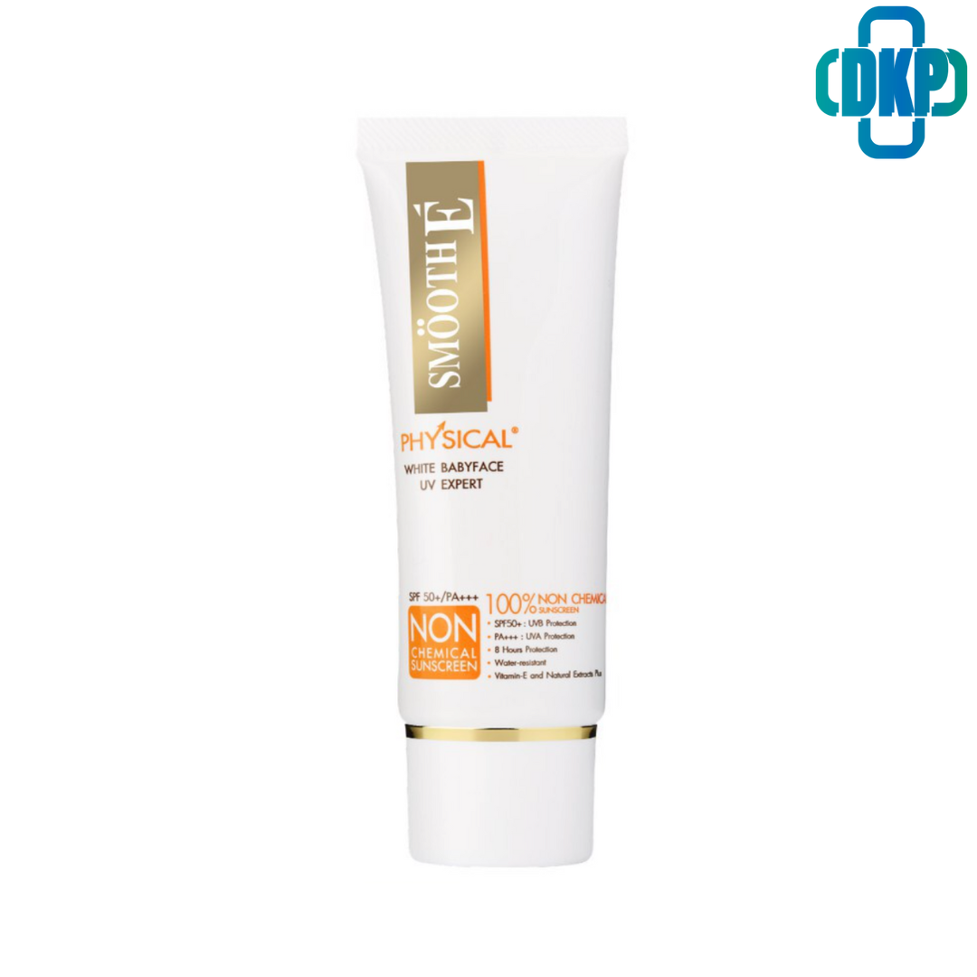 Smooth E Physical Sunscreen SPF50+ สมูทอีกันแดด สมูทอี ฟิซิคอลไวท์ ...