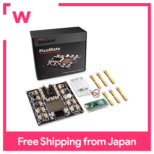 GeeekPi Raspberry Pi Pico W Board with DeskPi PicoMate for Raspberry Pi Pico W DeskPi PicoMate ...