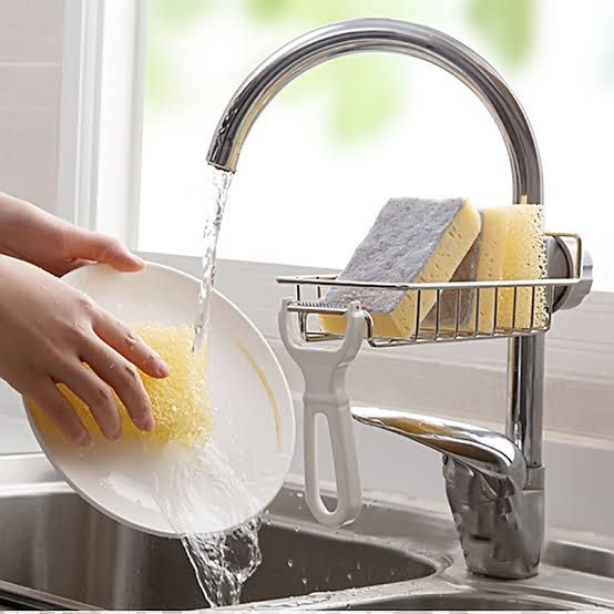 [High-quality] Stainless Steel Faucet Rack (Box Packing) | Adjustable ...