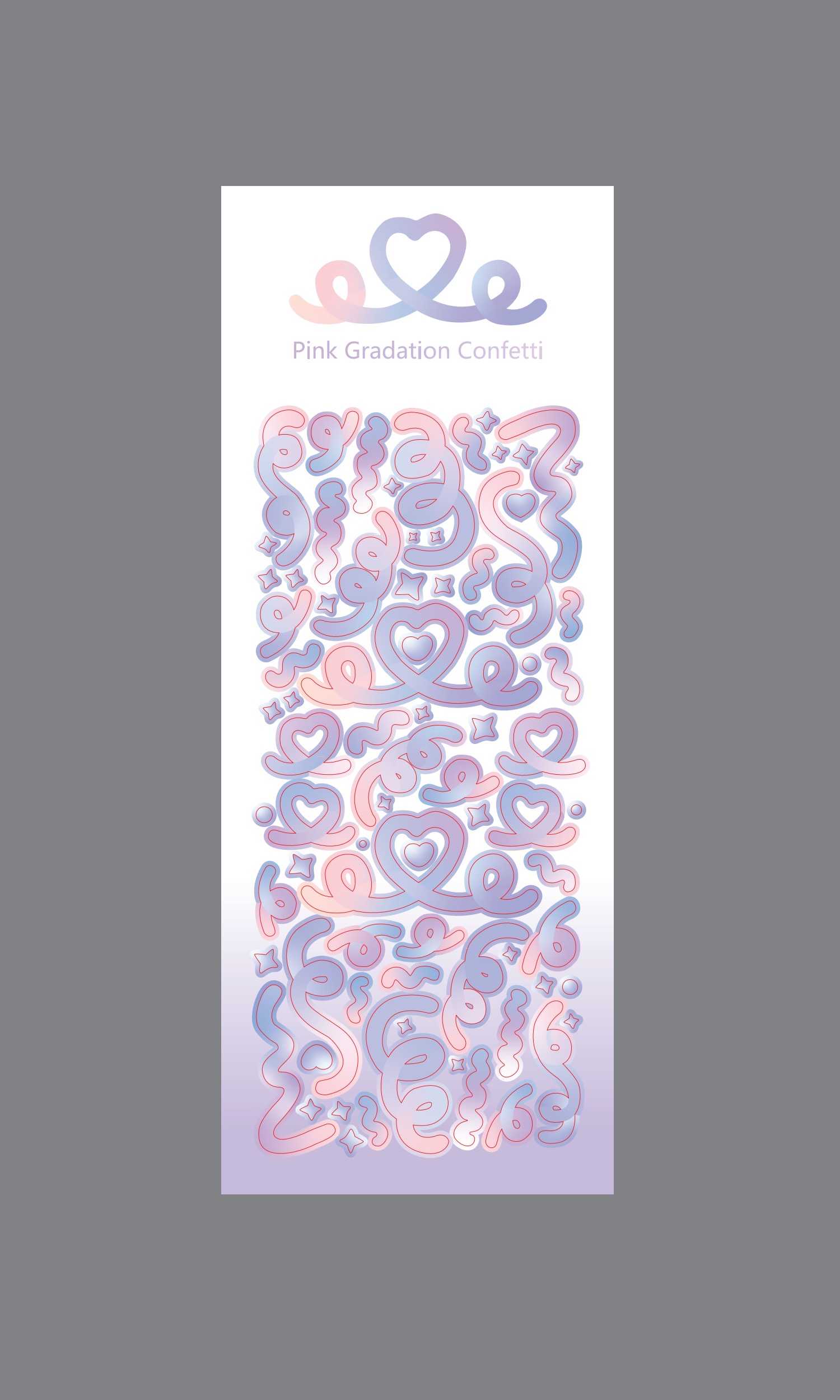 GaLiCiCi Sticker Korean Ins Ribbon Laser Sticker/gradient Love Ribbon ...