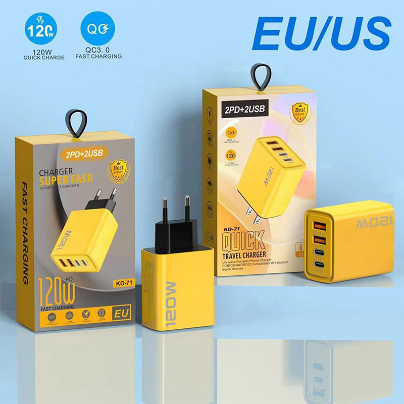 Fast Charging 4 Ports USB C PD Charger Quick Charge 3.0 Type C USB ...