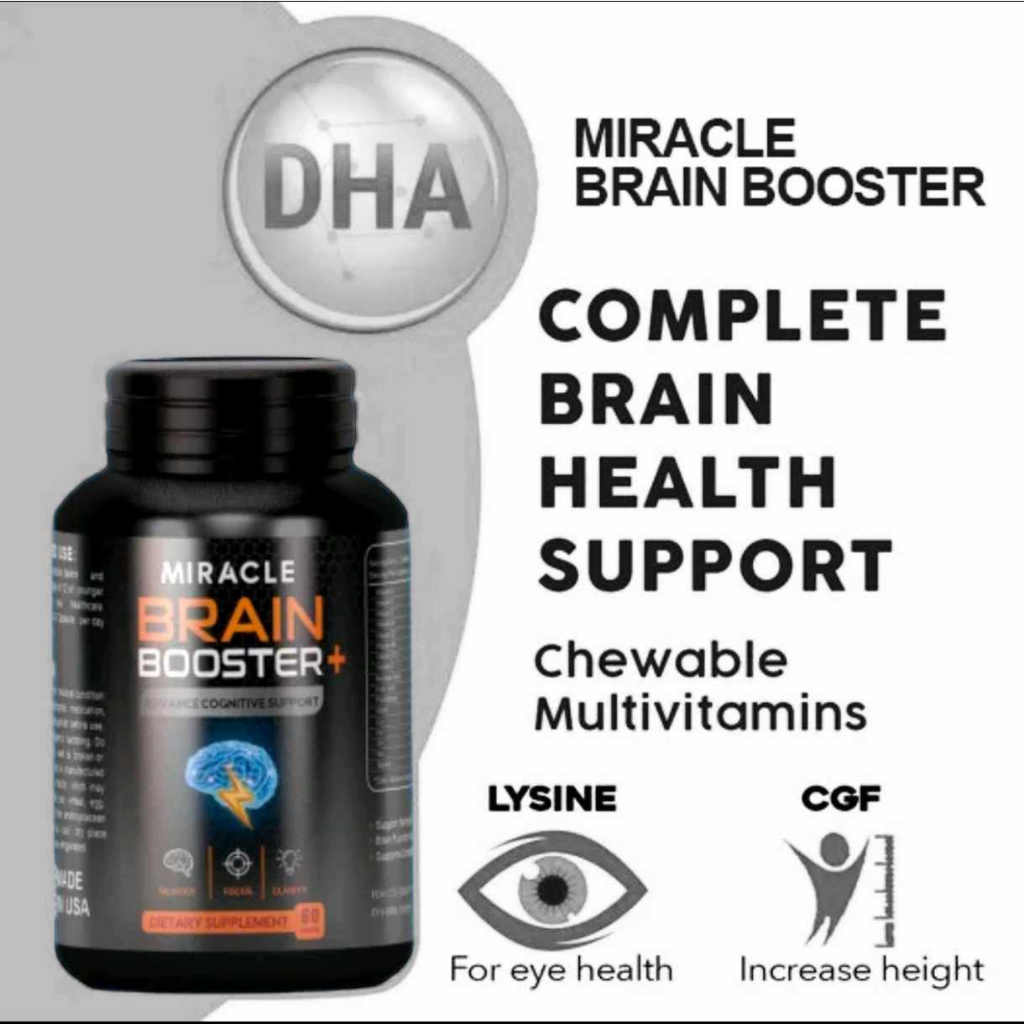 DHA Miracle Brain Booster Health ☐ Stimulant-free Brain Supplement ...