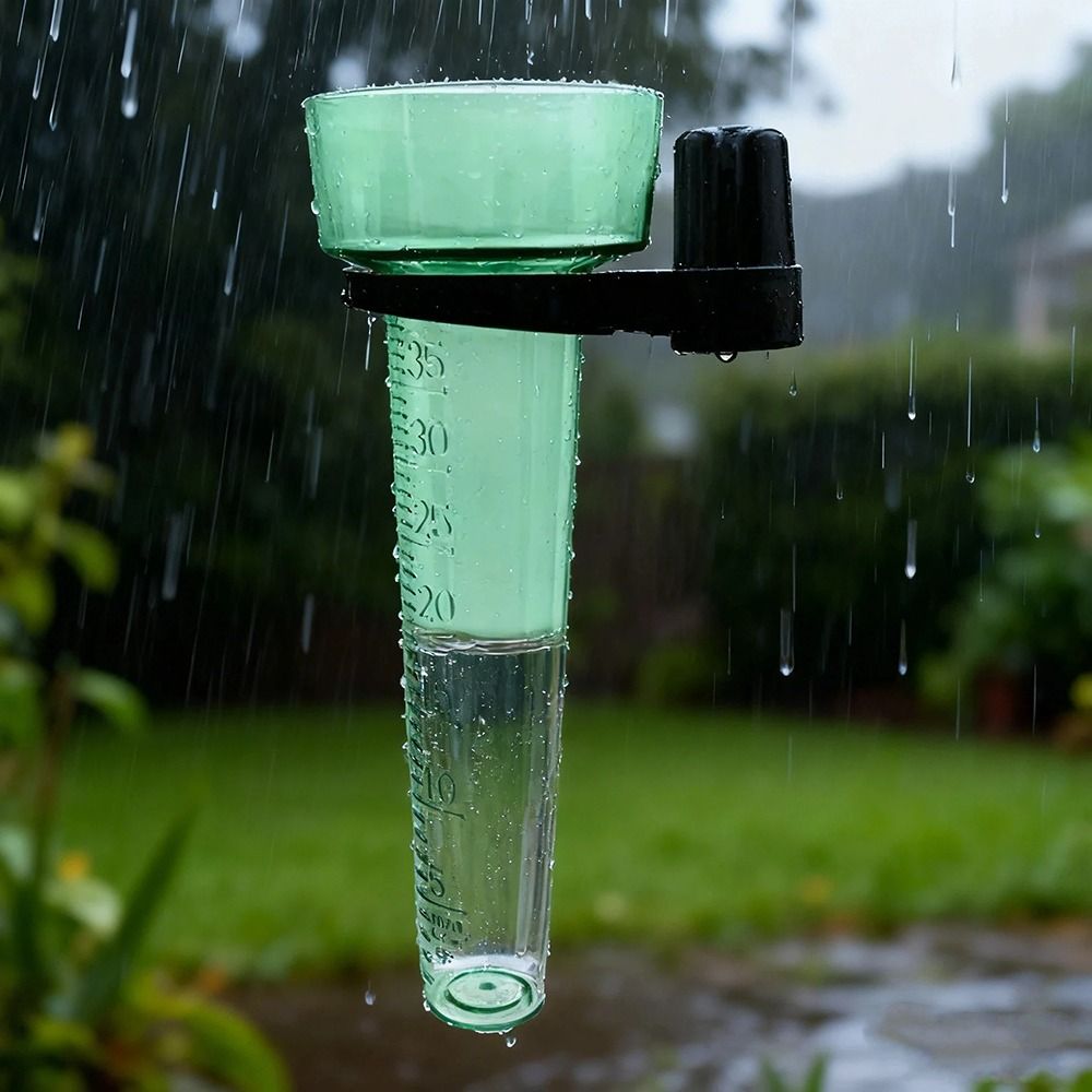 Portable 35MM Rain Gauge Precipitation Clear Scale Rainfall Meter ...