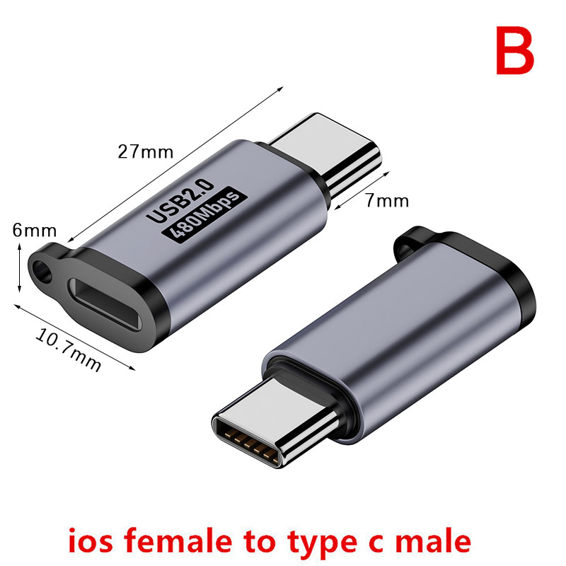 Usb-C To Micro USB Mini USB Adapter Type-C Female To Micro Usb Male ...