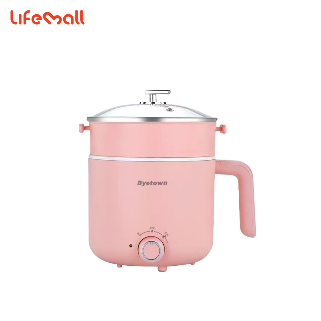 LifeMall - 1.8L Electric Cooker with Steamer Non-Stick Ceramic Coating ...