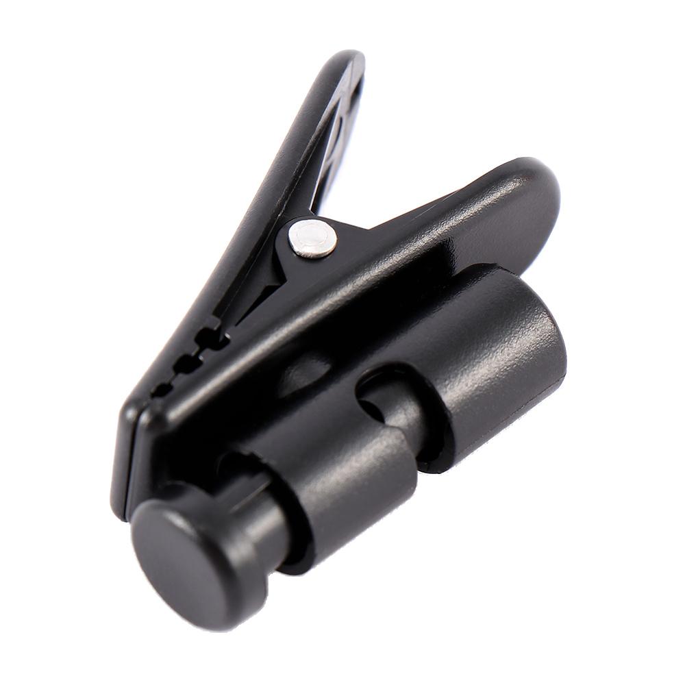 Black 1pc Universal Plastic Mount Lapel Collar Wire Holders Cord Clips ...