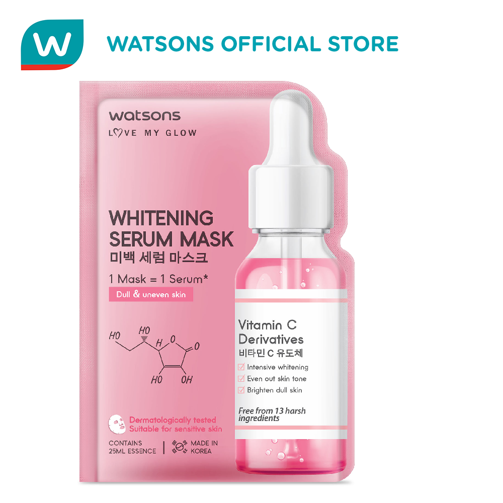 WATSONS Love My Glow Whitening Serum Mask 1 sheet | Lazada PH