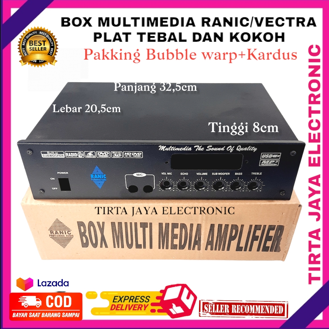 Box Power Amplifier Box Ampli Multimedia + Tempat Mp3 bluetooth ...