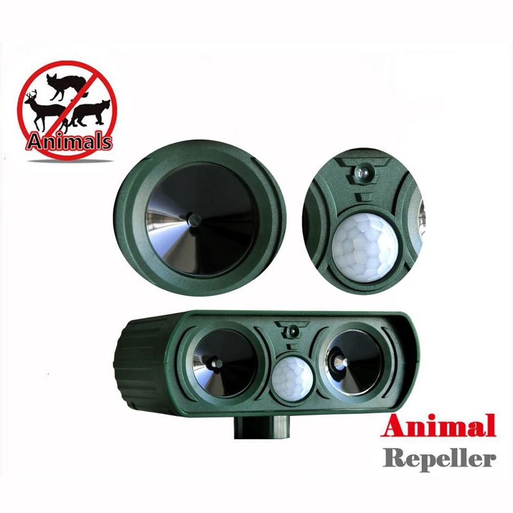 Eco-friendly Solar Powered Ultrasonic Bird Deterrent Cat Animal ...