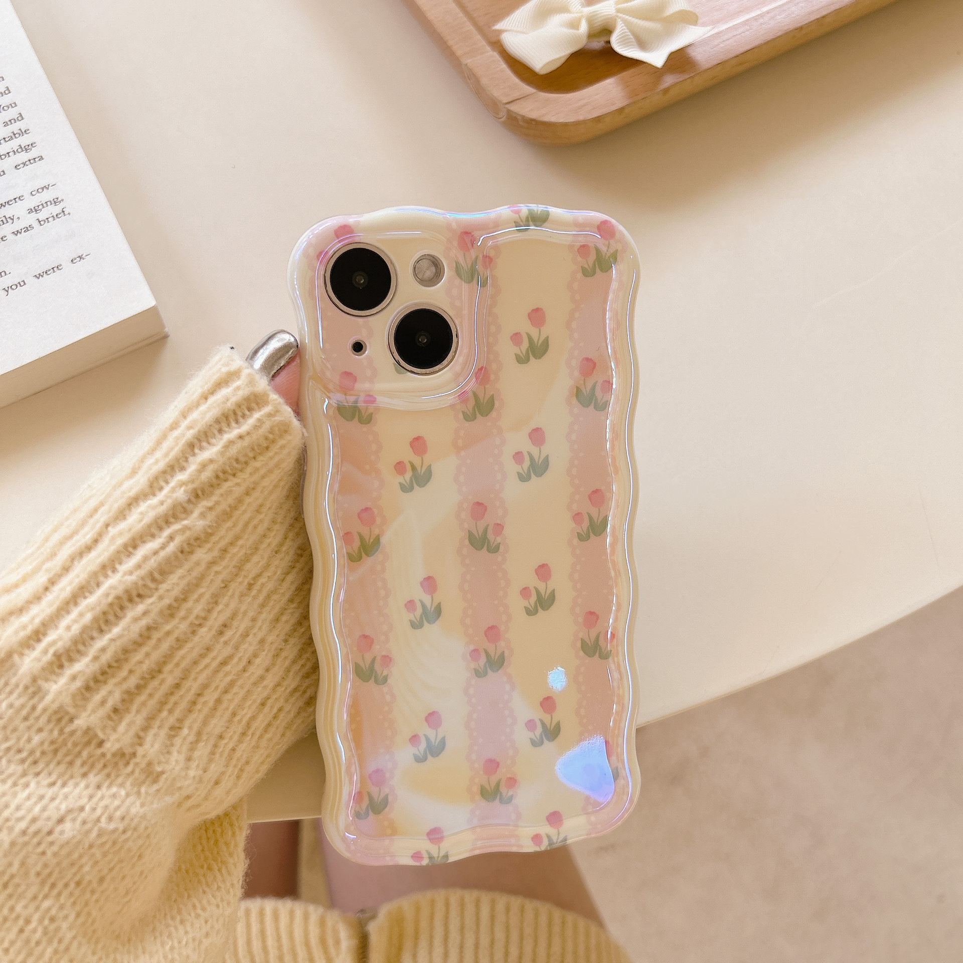 iPhone 12 Pro Max Oil Painting Flower Phone Case | Daraz.com.np
