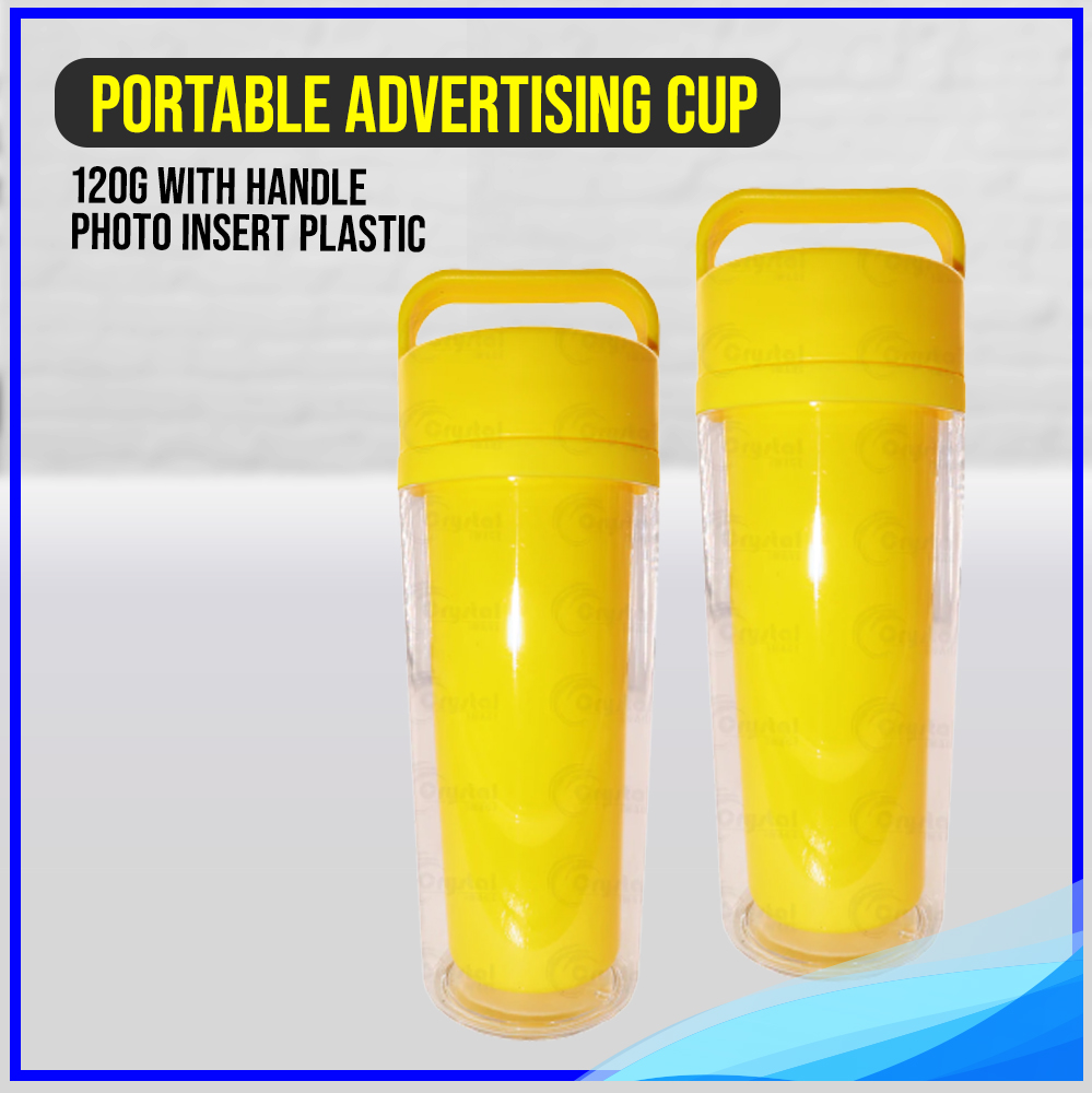 Photo Insert Plastic Portable Advertising Cup 120g (with Handle & with ...