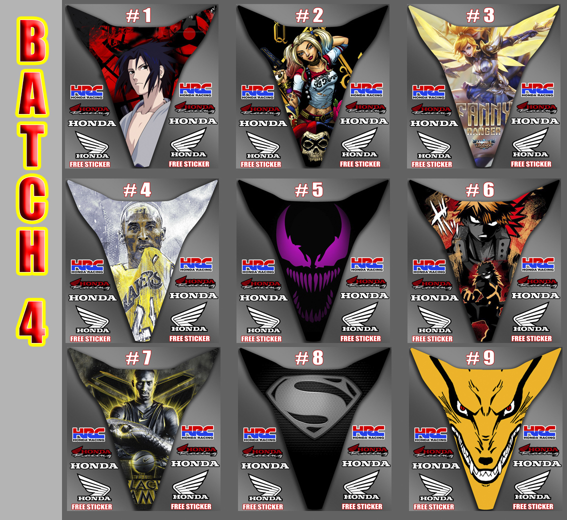 HONDA CLICK GAME CHANGER / V2 FRONT PANEL STICKER LAMINATED STICKER ...