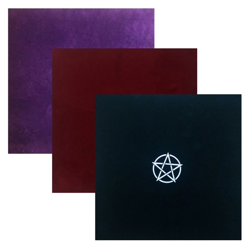 【ArtGlobe】60×60cm Tarot Velvet Altar Tarot Cloth Witch Divination ...